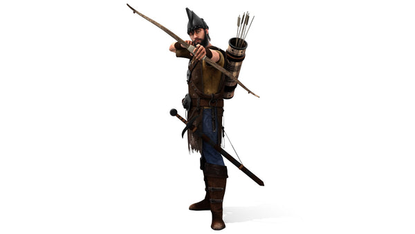 Rigged Archer 3D Model with Hair | PROmax3D